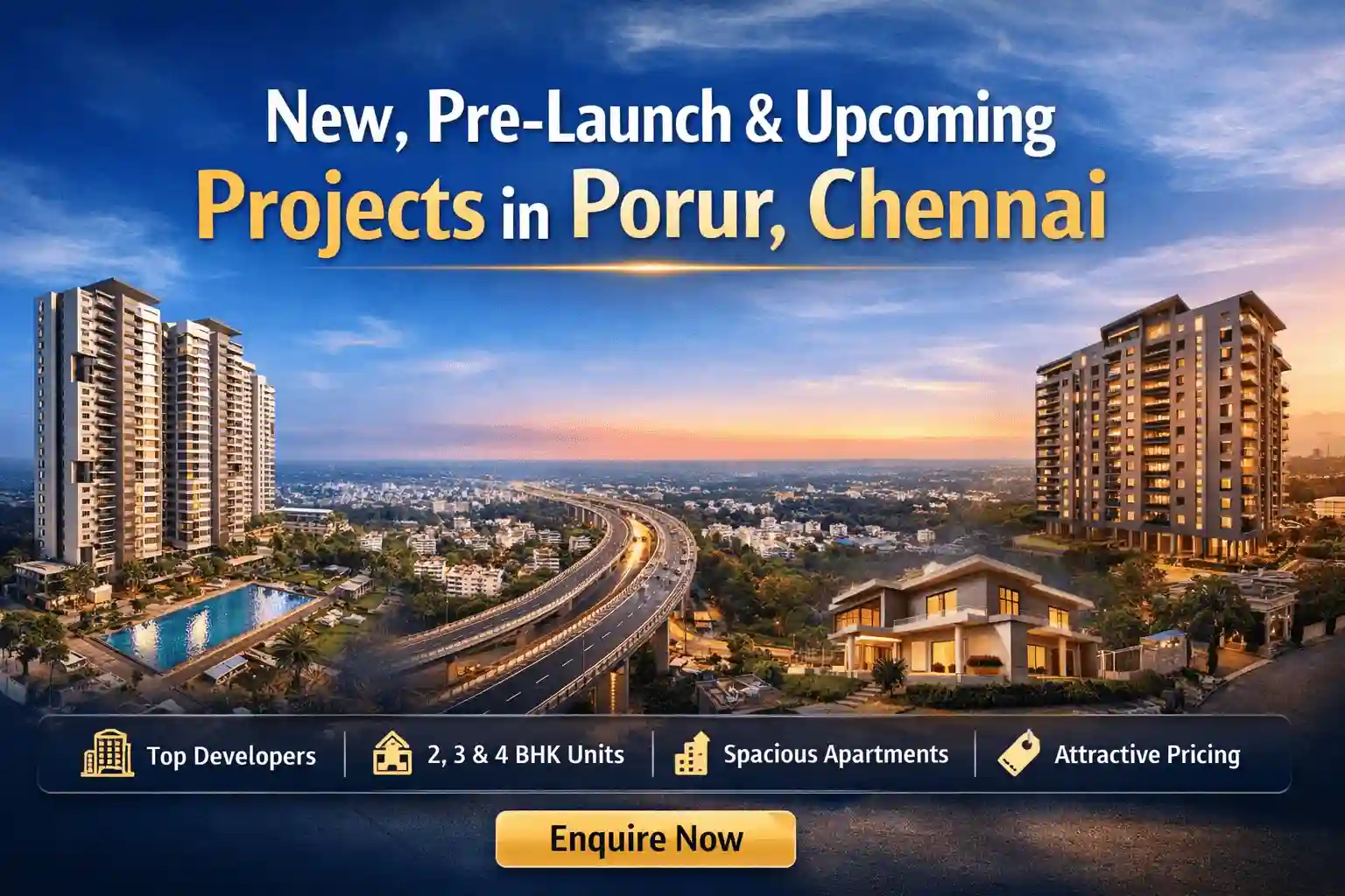 16+ New & Upcoming Projects in Porur, Chennai 2026 | Pre-Launch Apartments